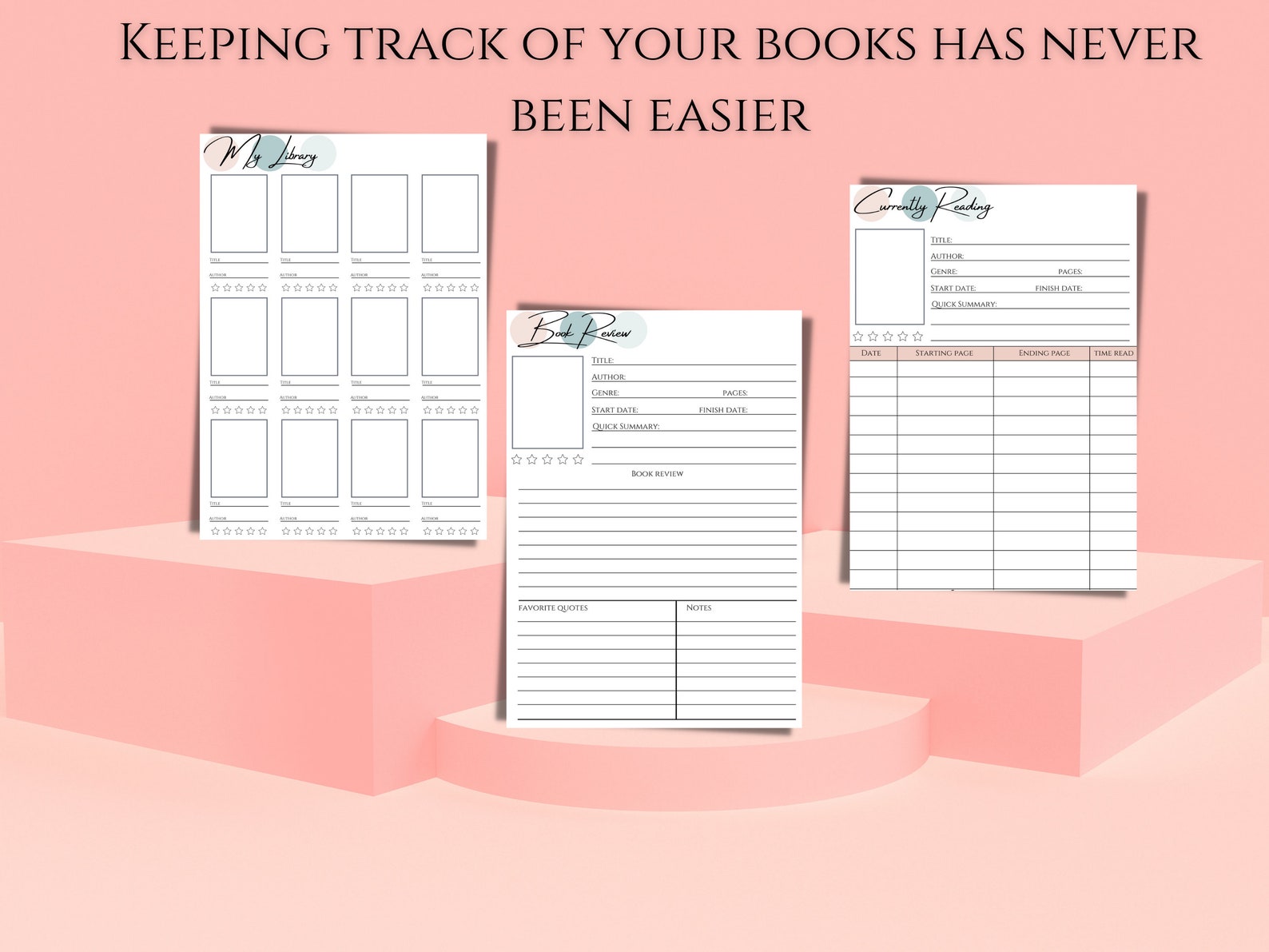 Printable Reading Journal Reading Log Bookshelf Reading - Etsy Canada