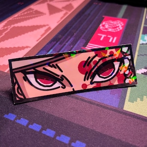 Demon Anime Hashiras Eye Stickers | Holographic - Etsy