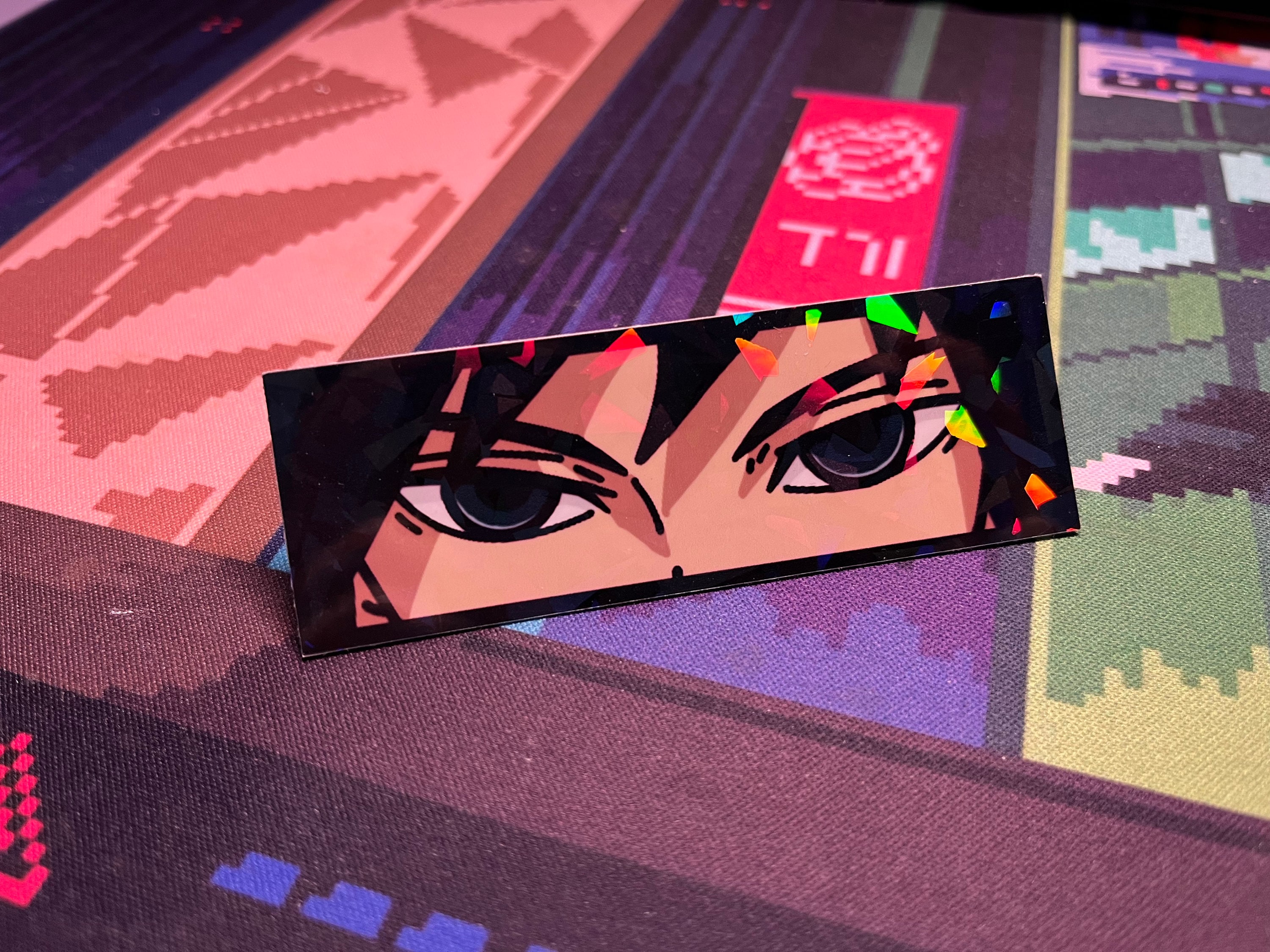 Demon Anime Hashiras Eye Stickers | Holographic - Etsy