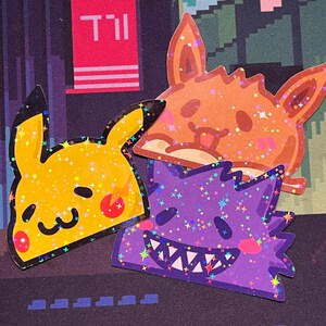 Pokemon Peeker Stickers Holographic - Etsy