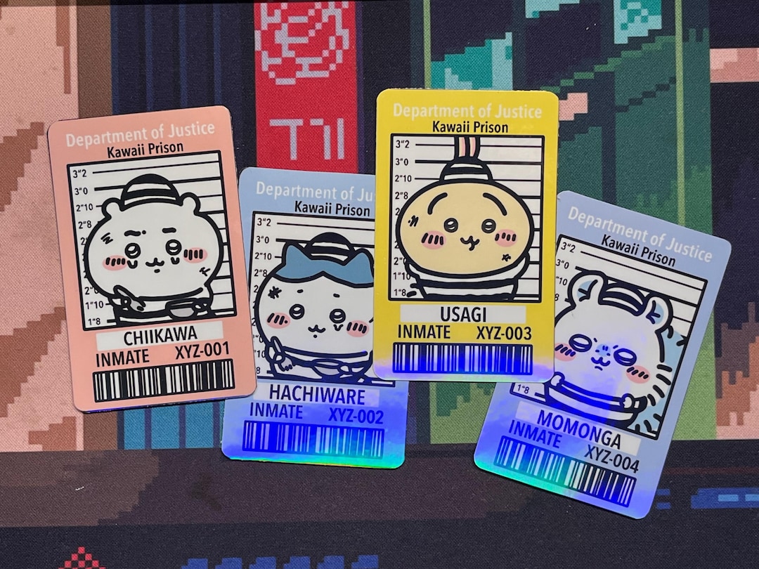 Cute Chii Kawa Card Stickers | Holographic - Etsy