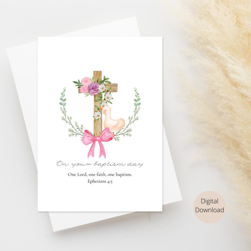 Baptism Card - Etsy