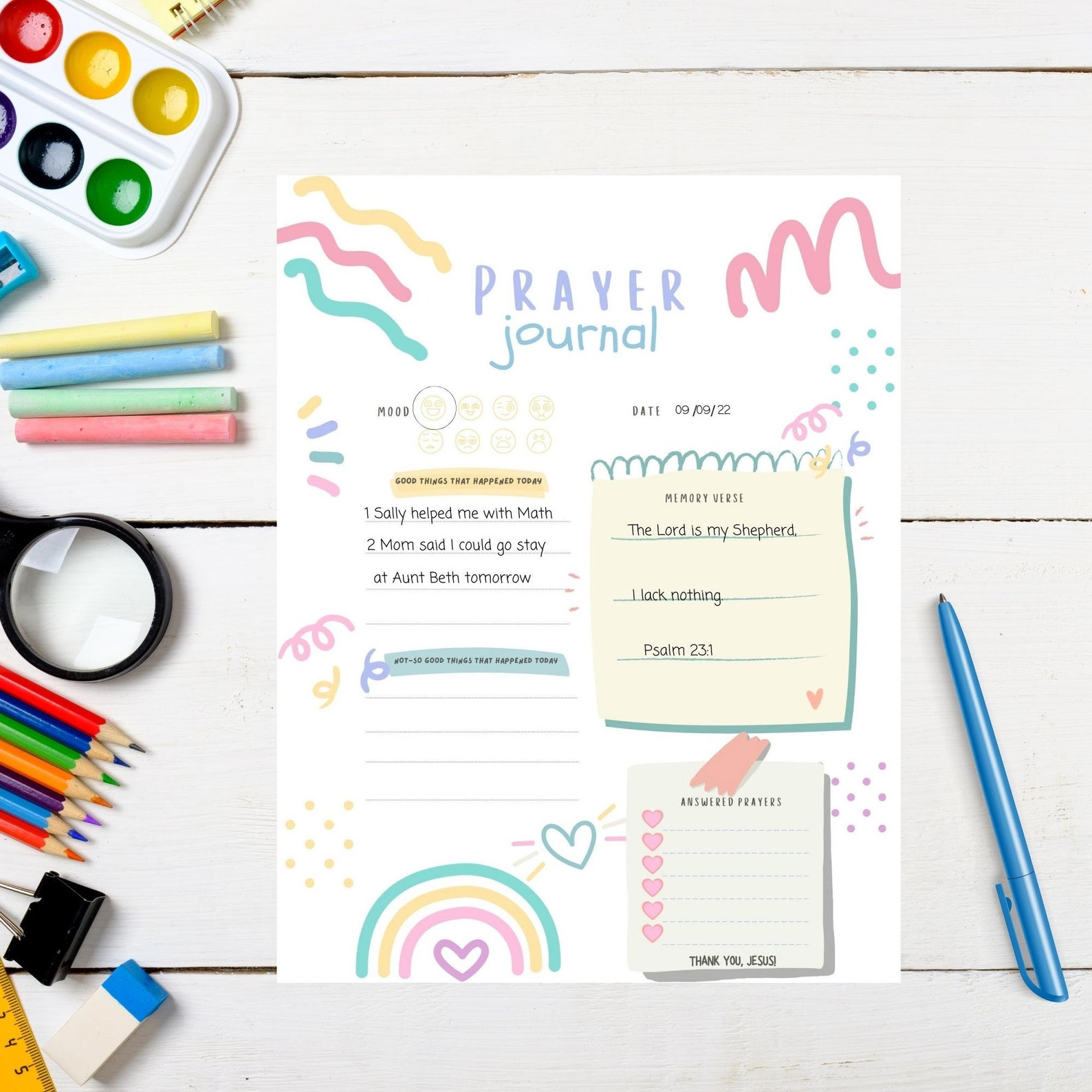 Kids Prayer Journal Printable Children's Prayer Journal - Etsy