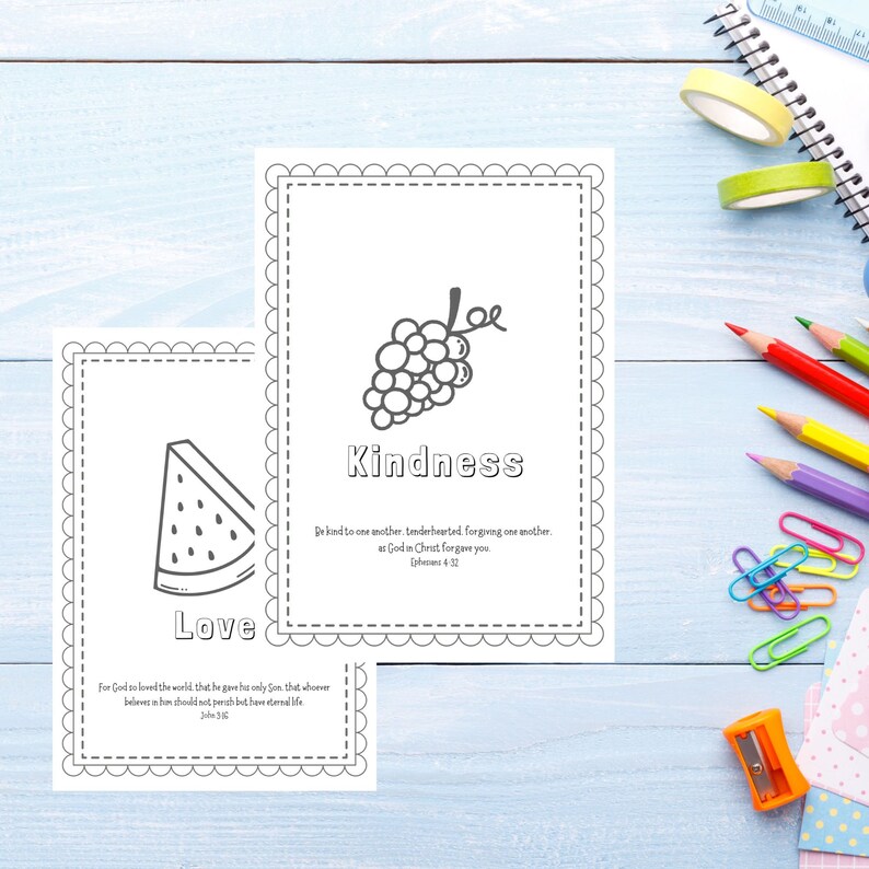Fruit of the Spirit, Coloring Pages, Sunday School Coloring, Christian ...
