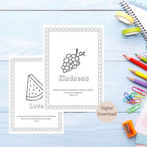 Fruit of the Spirit, Coloring Pages, Sunday School Coloring, Christian ...