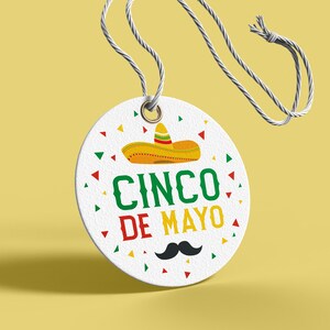 Printable Cinco De Mayo Gift Tag | Fiesta Cinco De Mayo | Mexican ...