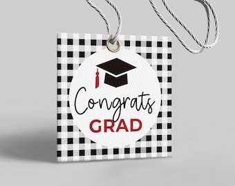 Printable Graduation Gift Tags Congrats Gift Tags Congratulations Tags ...