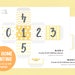 Printable Yellow Baby Milestone Cube for Photos Baby | DIY 3d Milestone ...