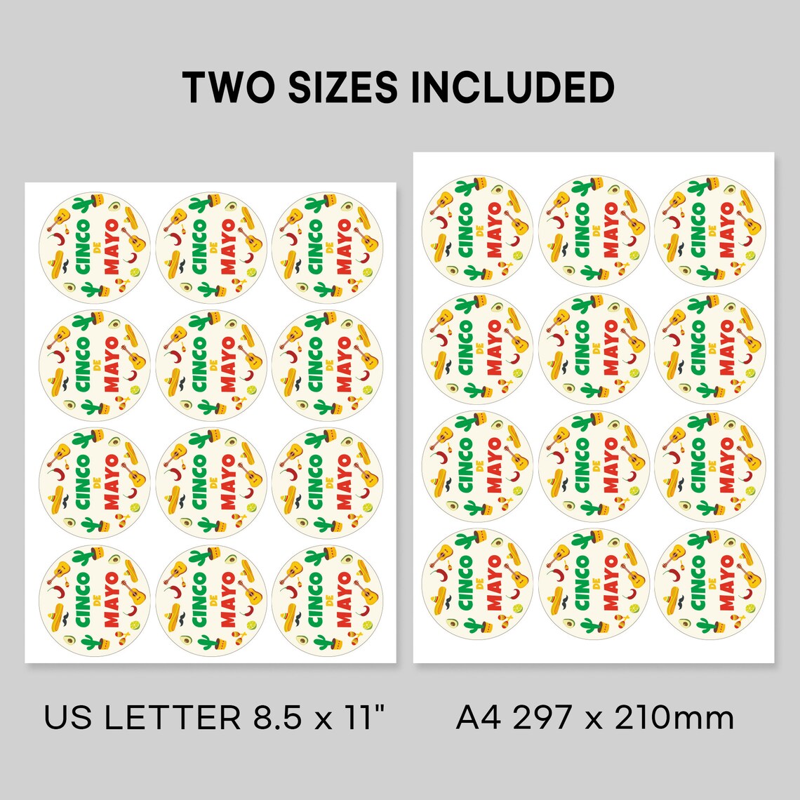 Printable Cinco De Mayo Gift Tag | Fiesta Cinco De Mayo | Mexican ...