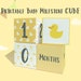Printable Green Baby Milestone Cube for Photos Baby | DIY 3d Milestone ...