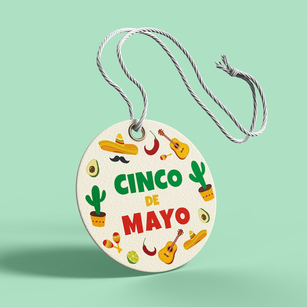Printable Cinco De Mayo Gift Tag | Fiesta Cinco De Mayo | Mexican ...
