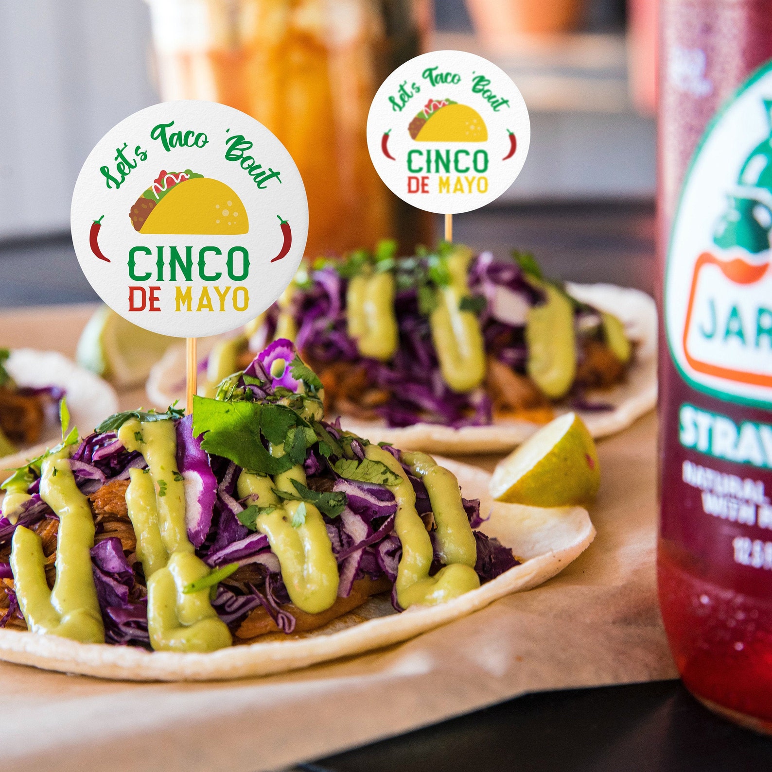 Printable Cinco De Mayo Gift Tag | Lets Taco Bout Cinco De Mayo Piñata ...