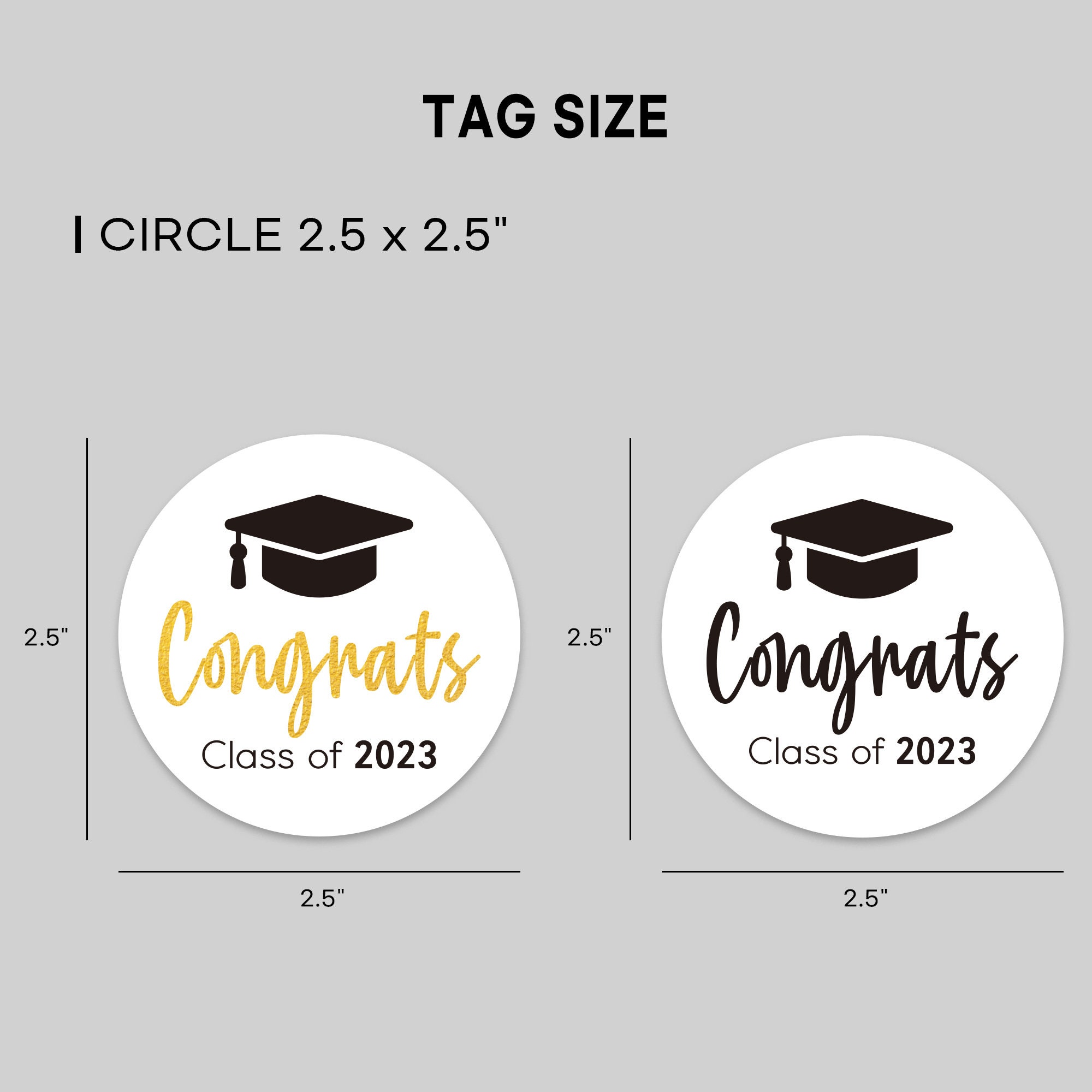 Printable Graduation Gift Tags Congrats Gift Tags - Etsy