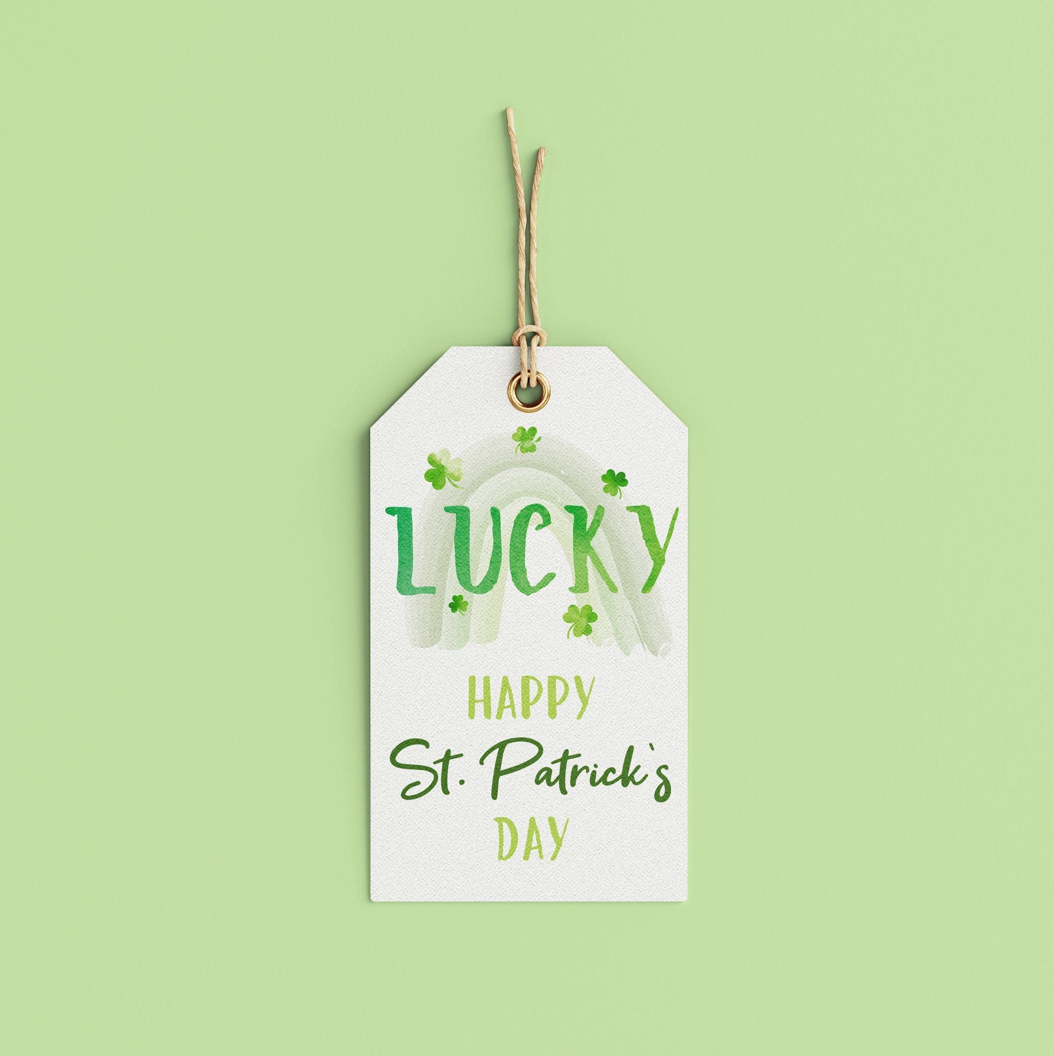 Printable St Patricks Day Gift Tags | St Patricks Day Decor | St Pattys ...