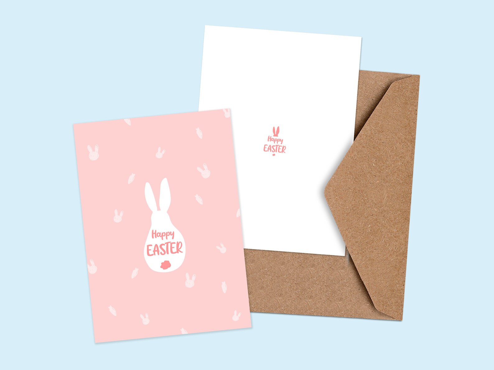 Printable Easter Day Card | Happy Easter Card | Easter Bunny Card ...
