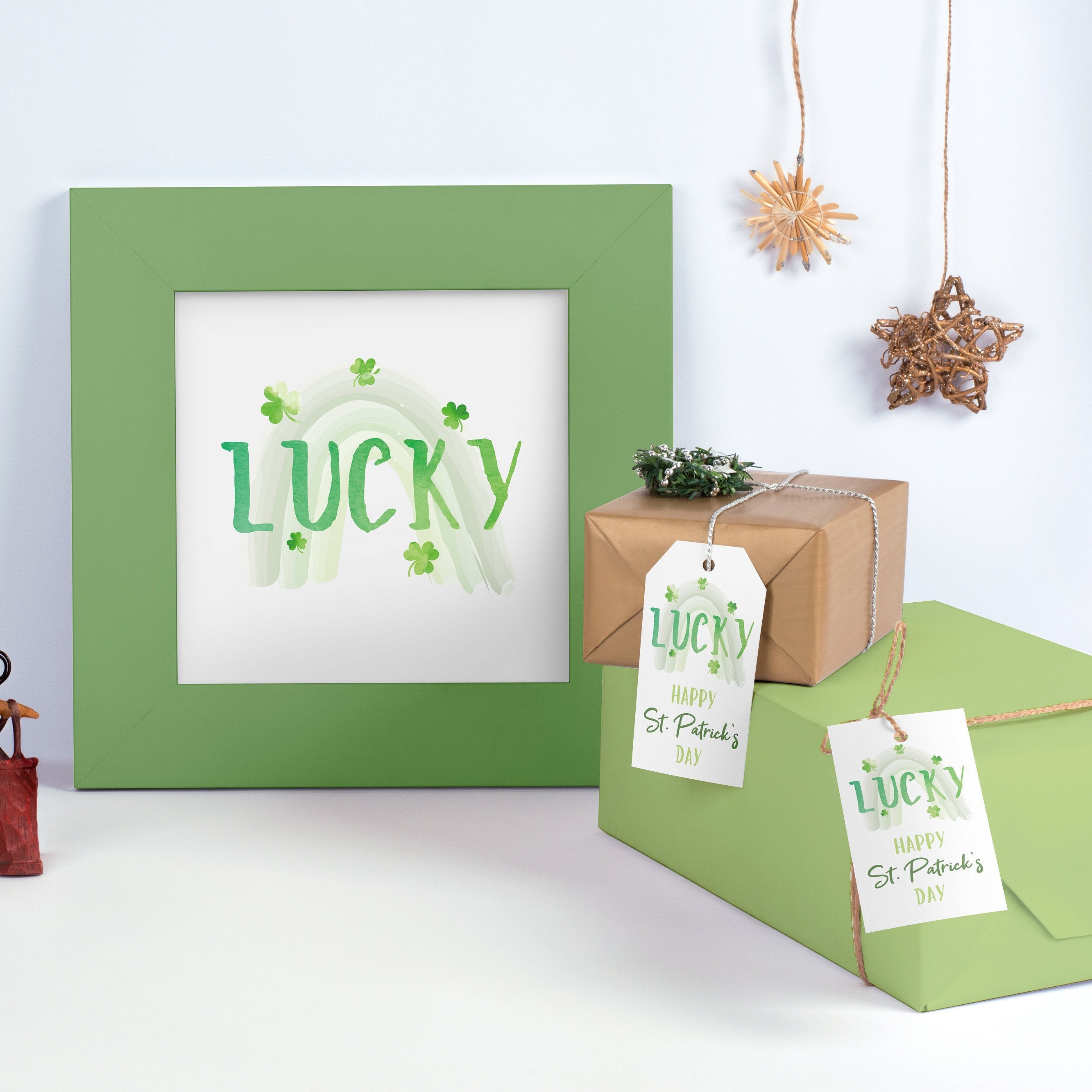 Printable St Patricks Day Gift Tags | St Patricks Day Decor | St Pattys ...