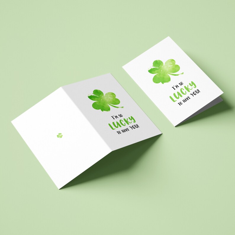 Printable St Patricks Day Card | St Pattys Day Card | St Paddys Day ...