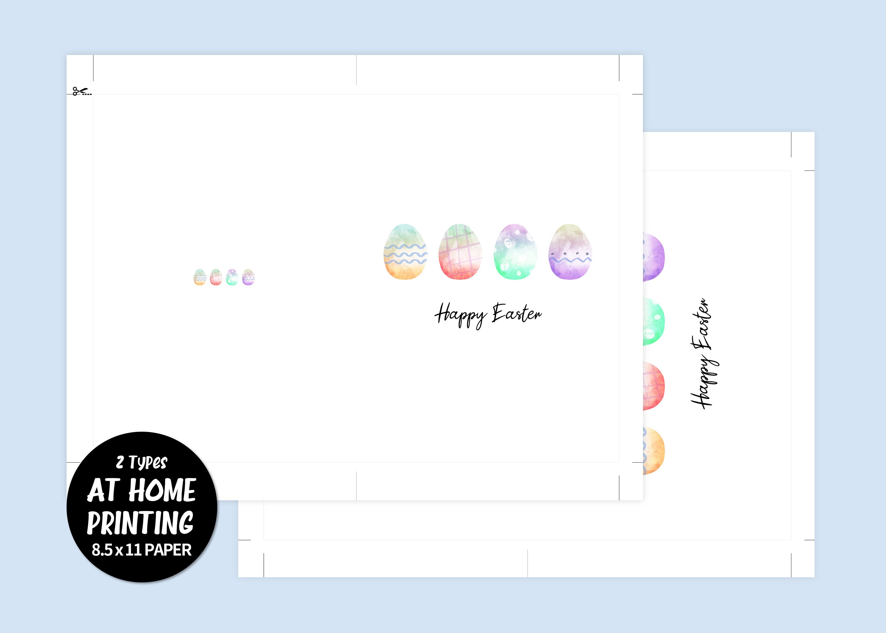 Printable Easter Day Card Happy Easter Card Easter - Etsy