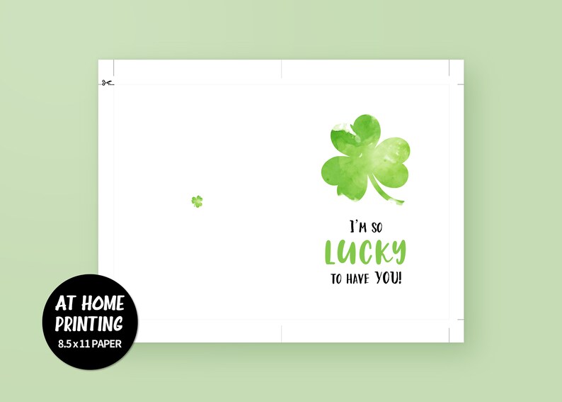 Printable St Patricks Day Card | St Pattys Day Card | St Paddys Day ...