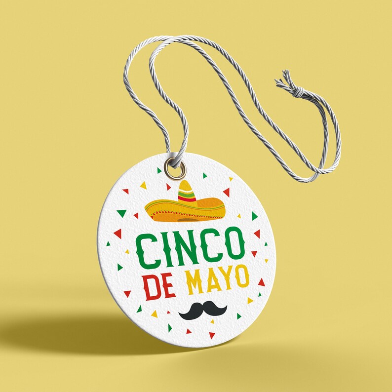 Printable Cinco De Mayo Gift Tag | Fiesta Cinco De Mayo | Mexican ...