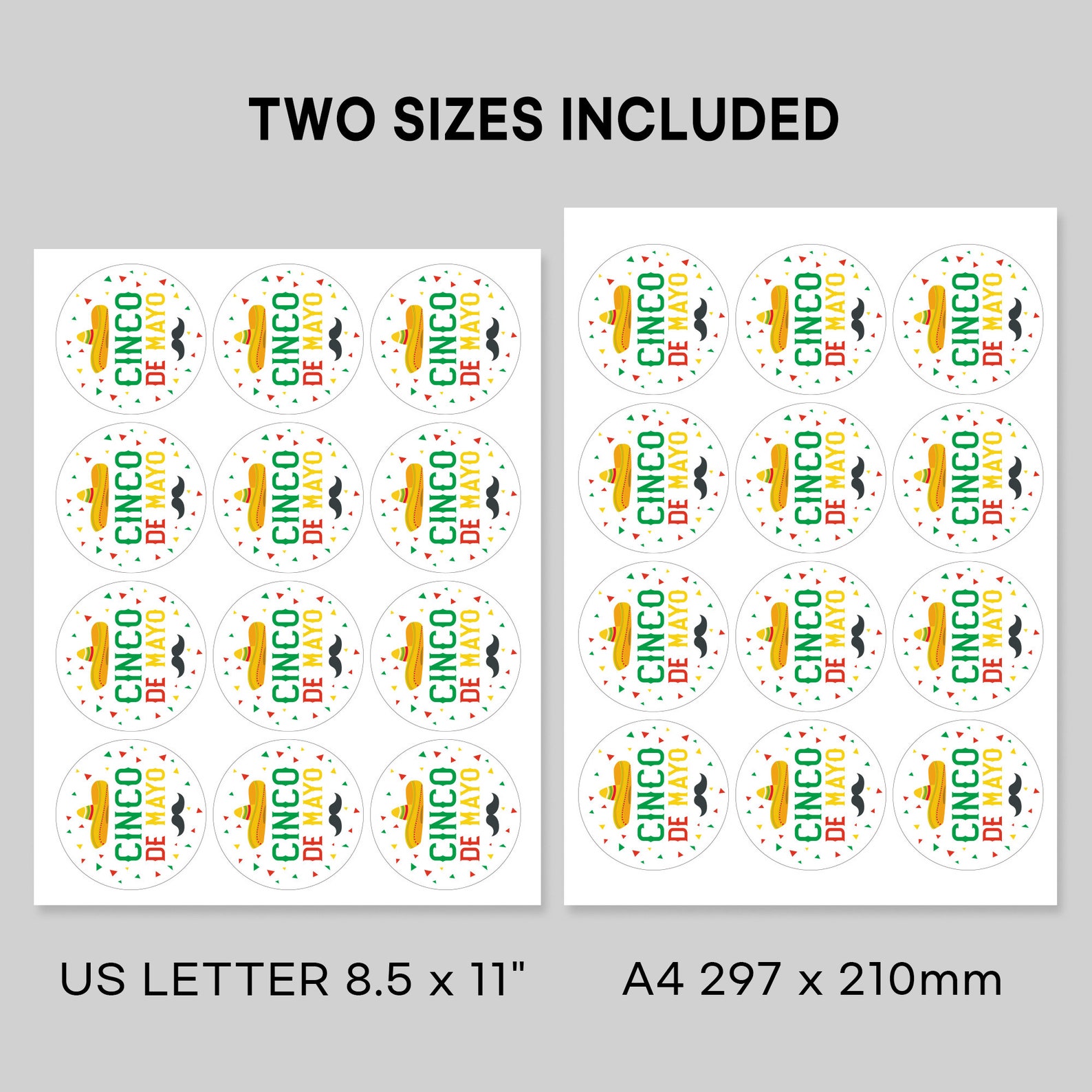 Printable Cinco De Mayo Gift Tag Fiesta Cinco De Mayo - Etsy