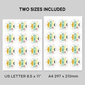 Printable Cinco De Mayo Gift Tag | Fiesta Cinco De Mayo | Mexican ...