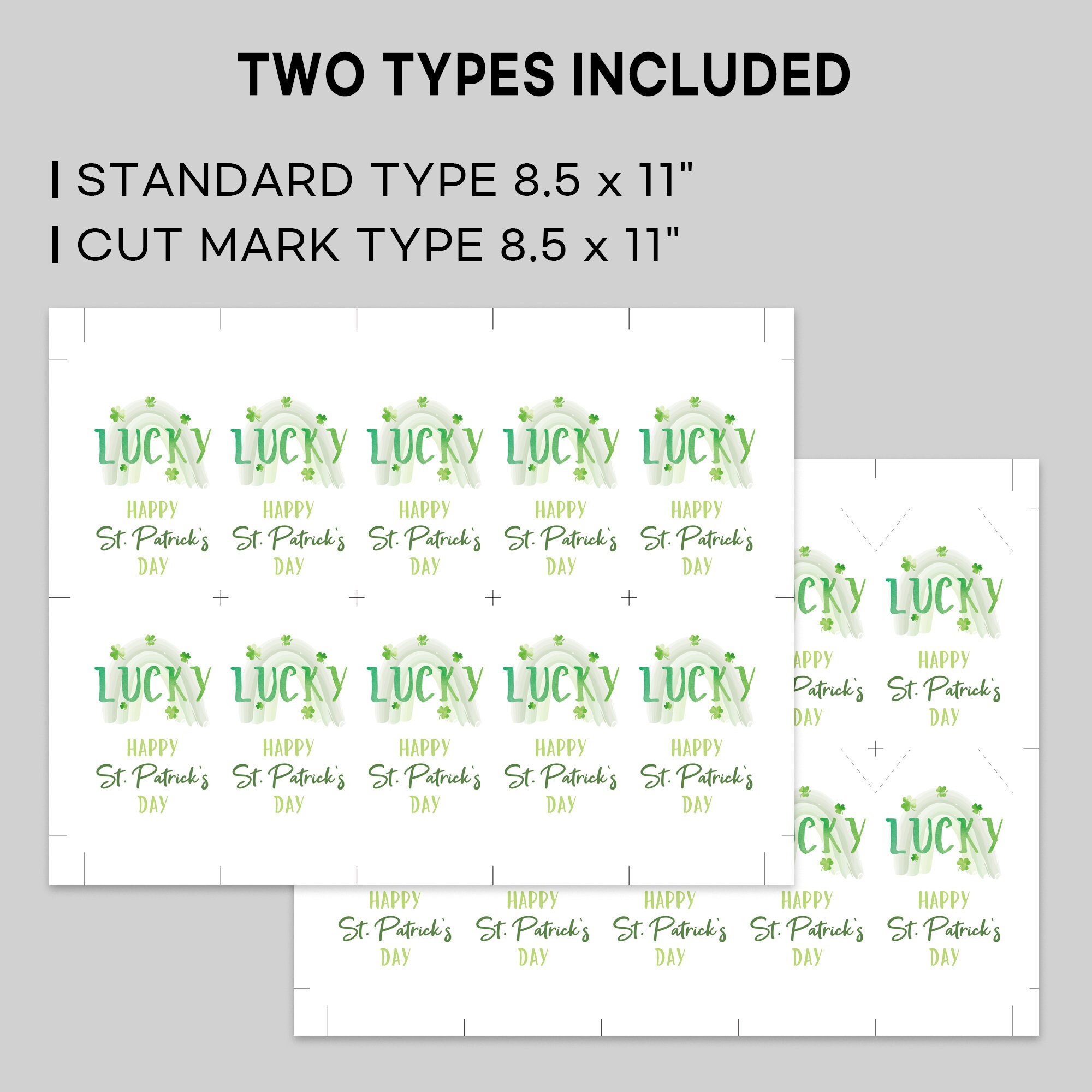 Printable St Patricks Day Gift Tags | St Patricks Day Decor | St Pattys ...