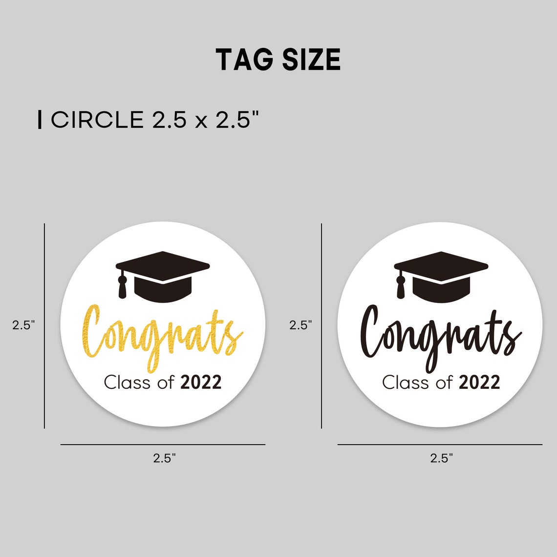 Printable Graduation Gift Tags Congrats Gift Tags | Etsy