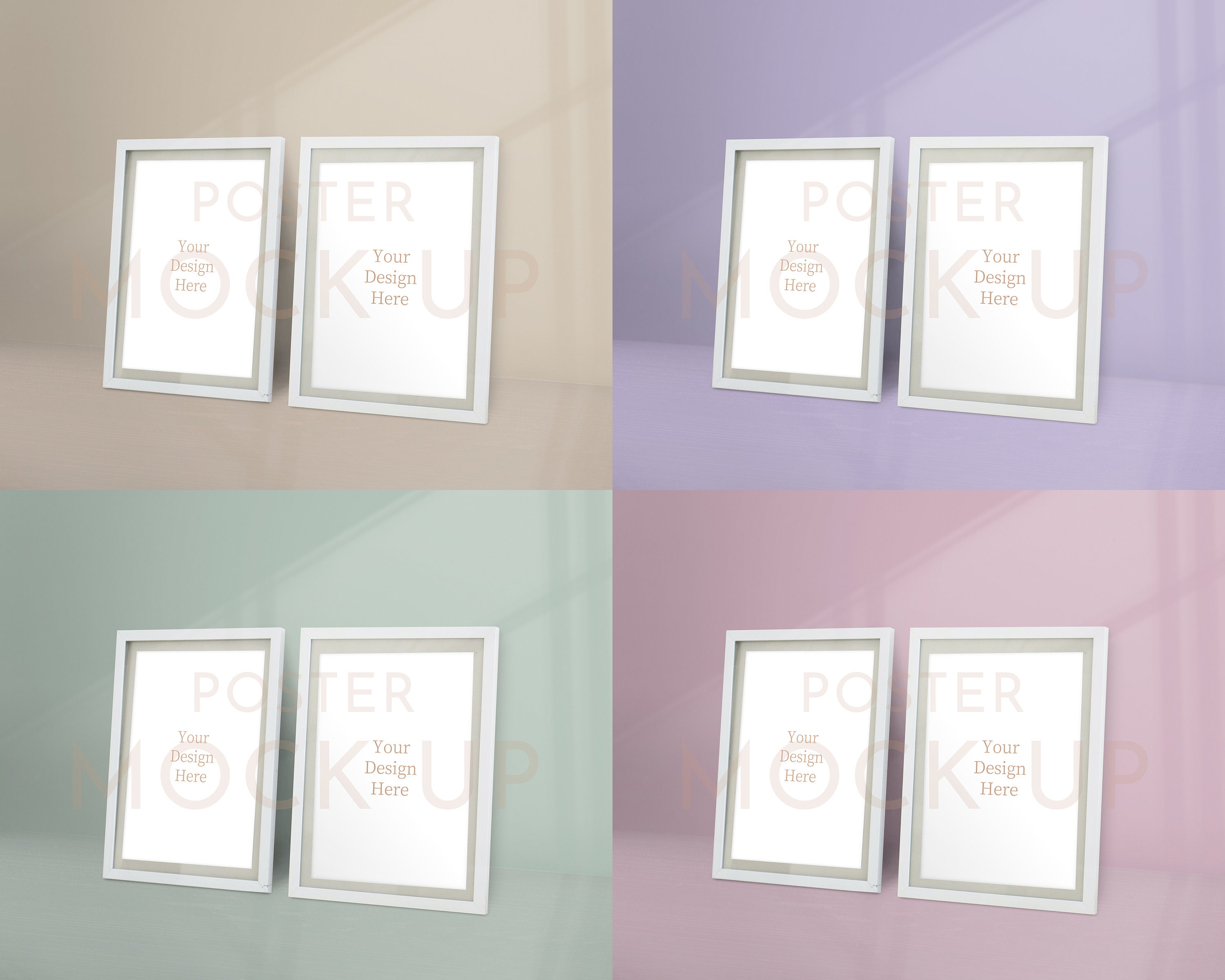 A5 A4 A3 A2 A1 Vertical Frame Mockup | Minimal Poster Mock up | Wall ...