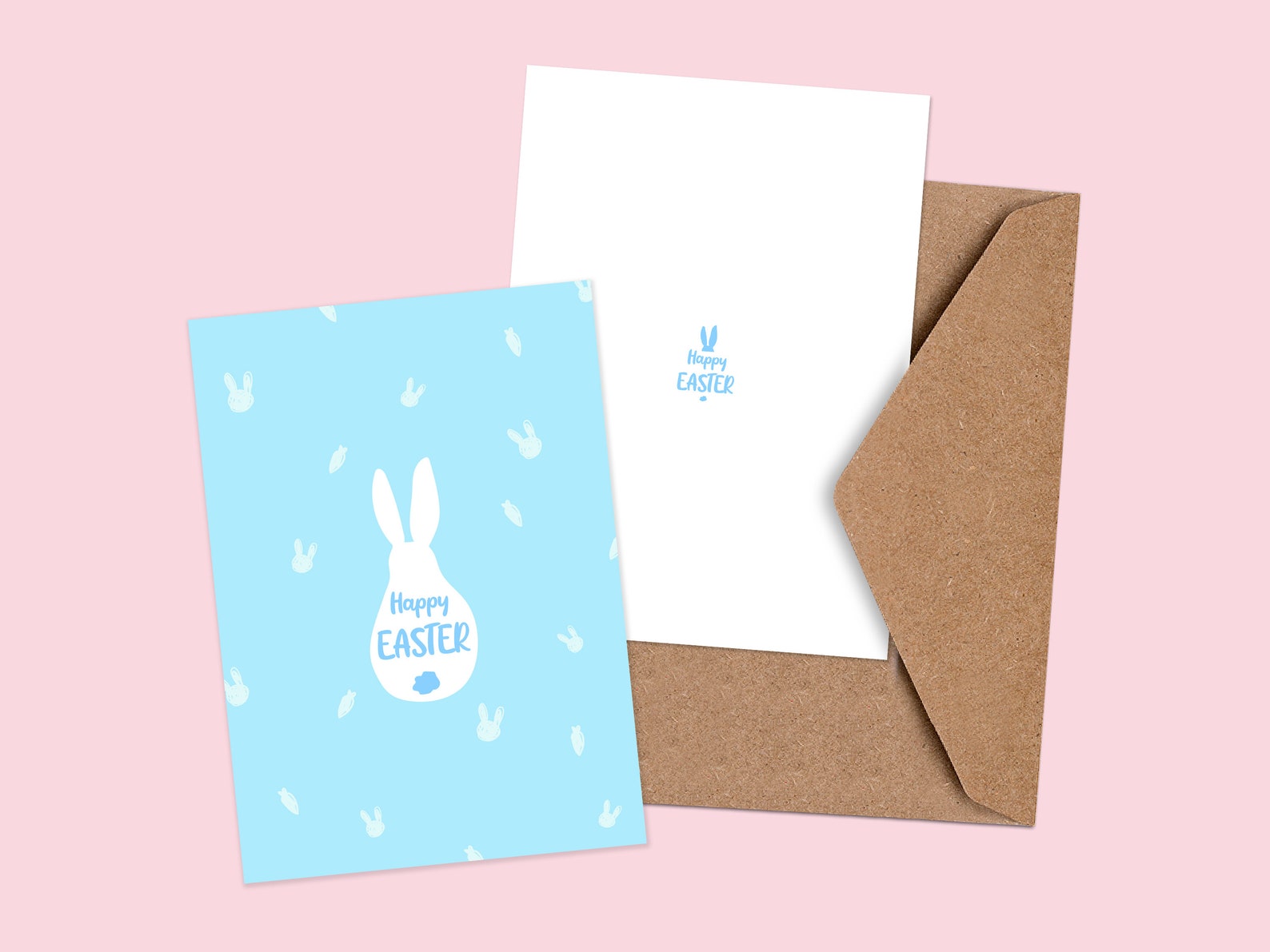 Printable Easter Day Card Happy Easter Card Easter Bunny Card Rabbit ...