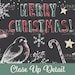 Chalk Christmas Doodles Clipart Set, Farmhouse Drawing, Nordic Bird ...