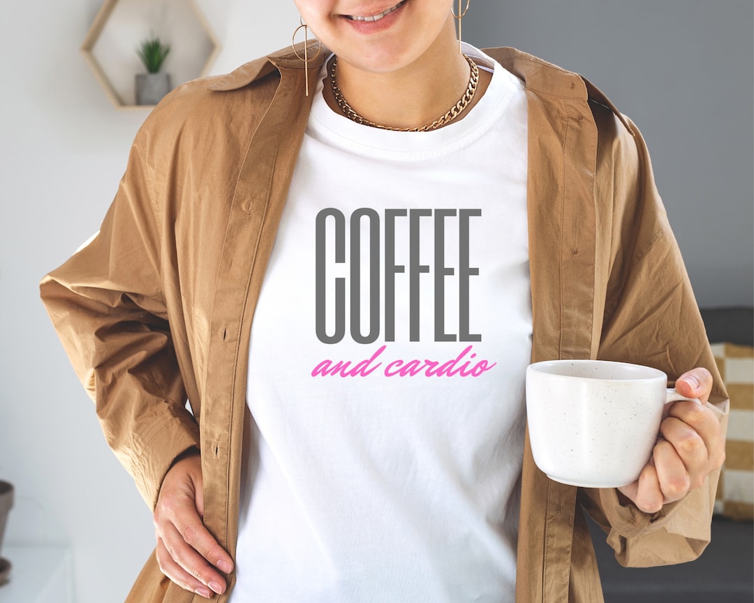 Coffee and Cardio T-shirt, Workout Shirt, Running Tee, Espresso Lover ...