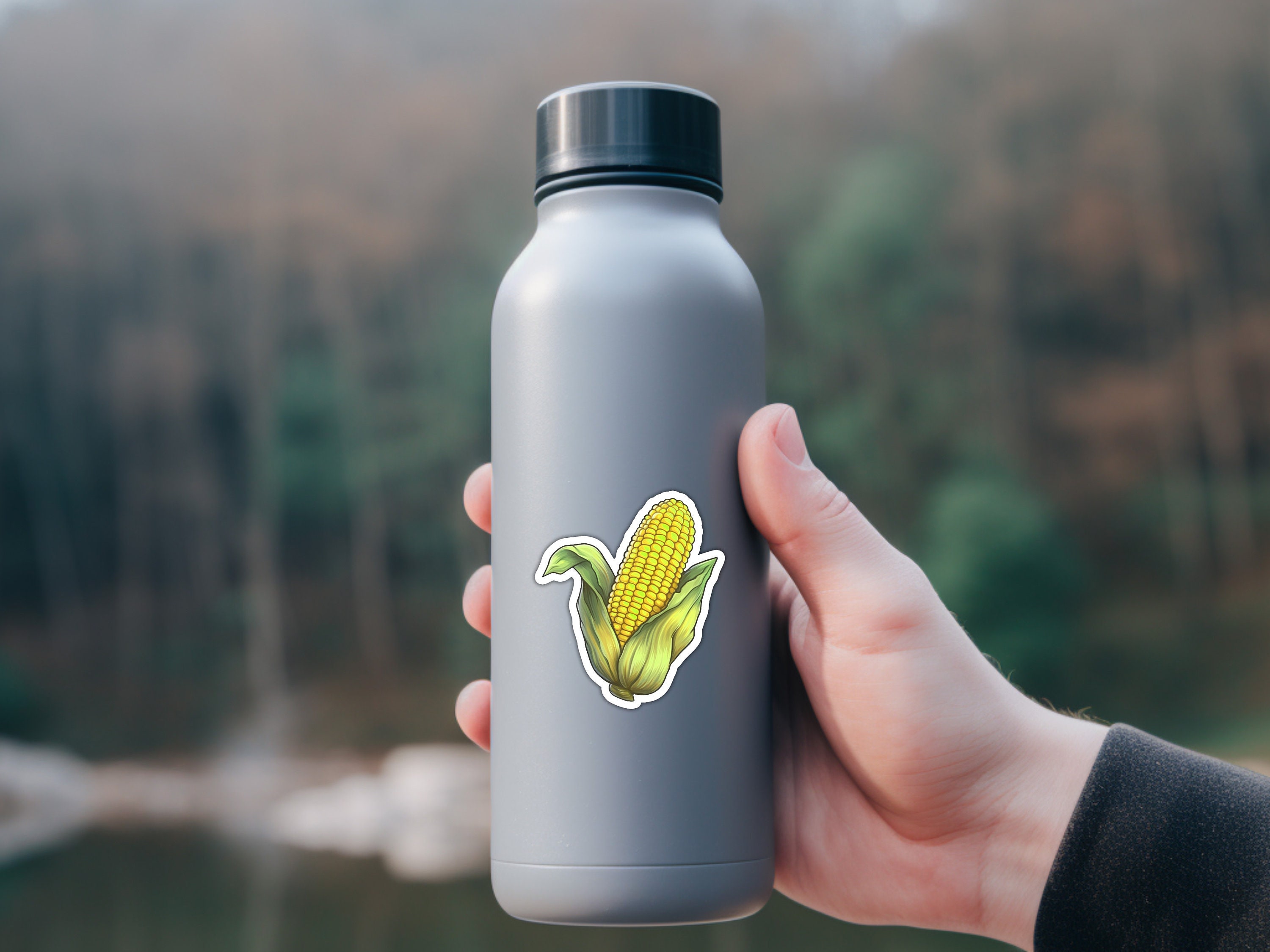 Corn on the Cob Sticker Yellow Realistic Vegetable Grain Farm - Etsy