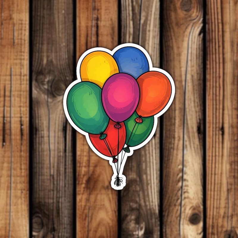 Balloon Stickers - Etsy