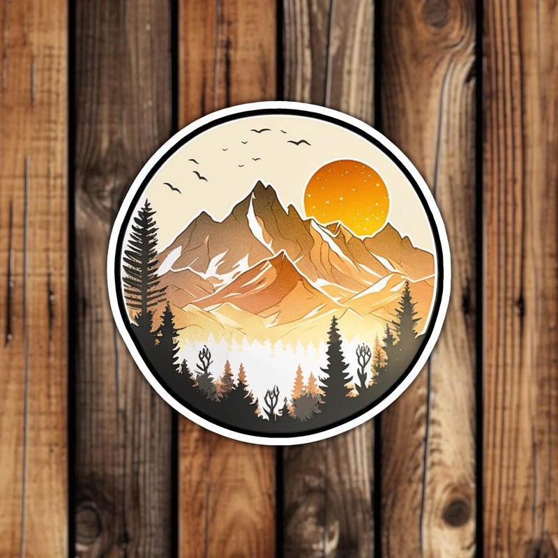 Sunset Wall Decal - Etsy