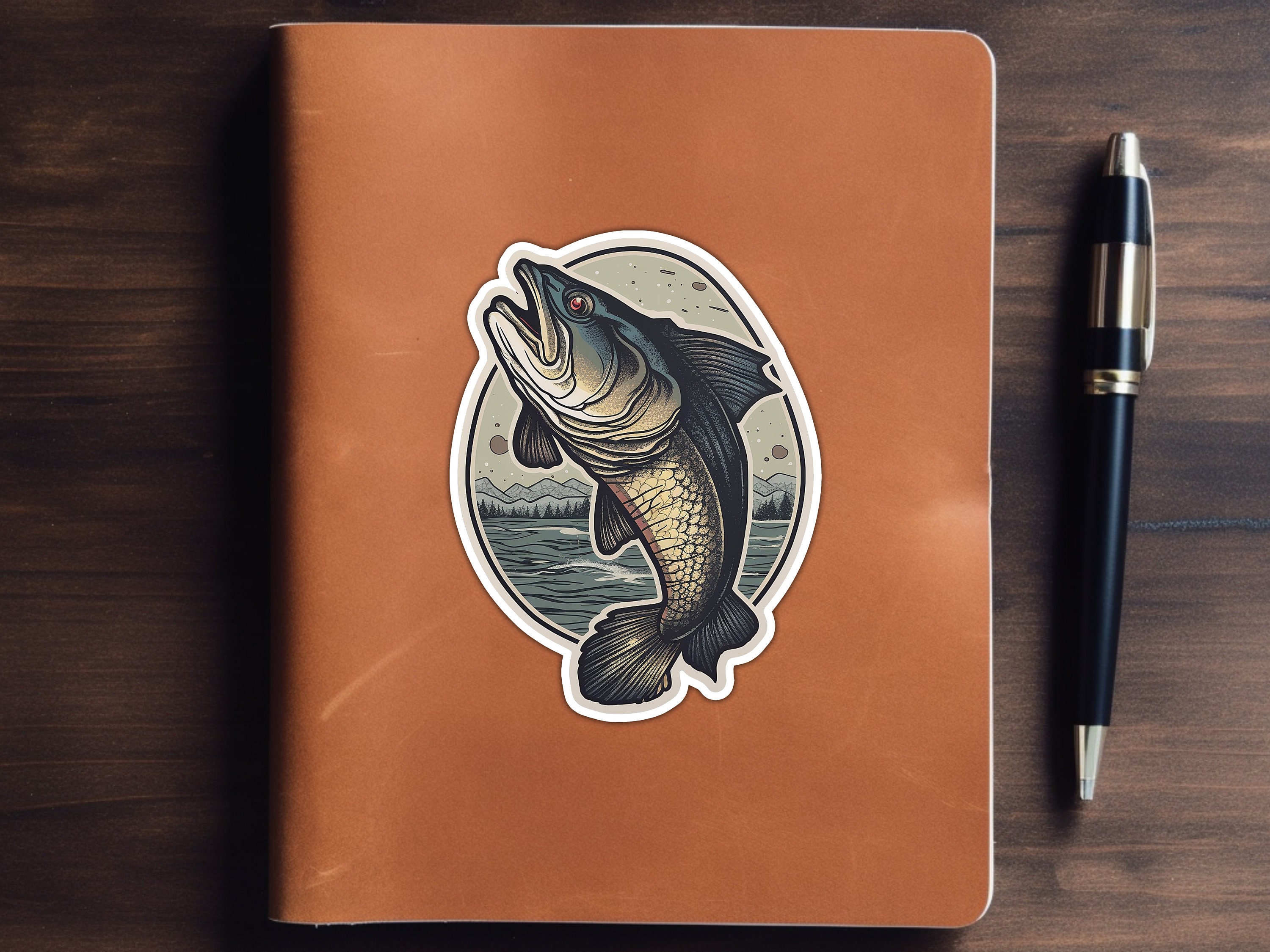 Largemouth Bass Fish Vinyl Sticker Outdoor Nature Lake Fishing - Etsy