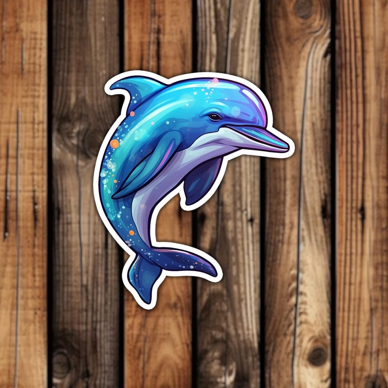 Dolphin Sticker - Etsy