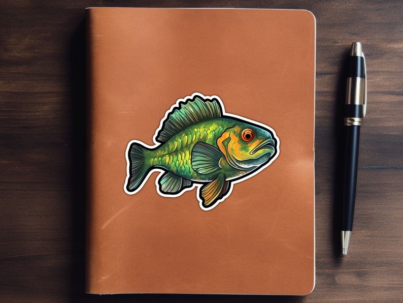 Largemouth Bass Fish Vinyl Sticker Artistic Outdoor Nature - Etsy