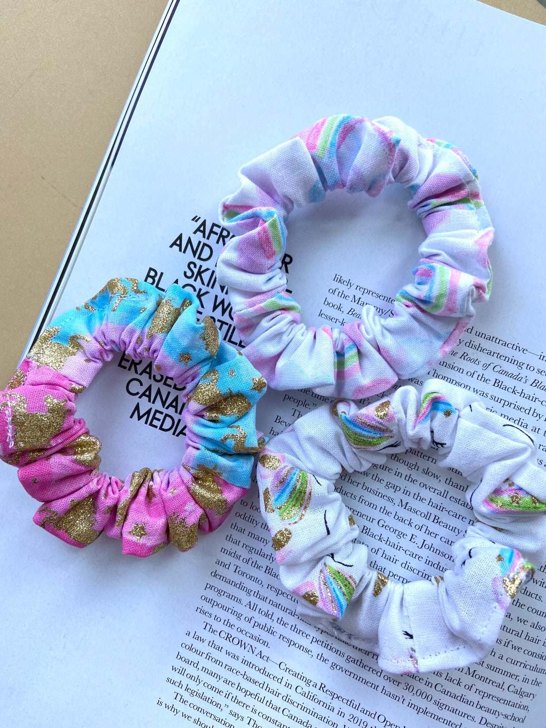 Skinny Cotton Scrunchies Set, Unicorn Scrunchies, Cute Gifts for Girls ...