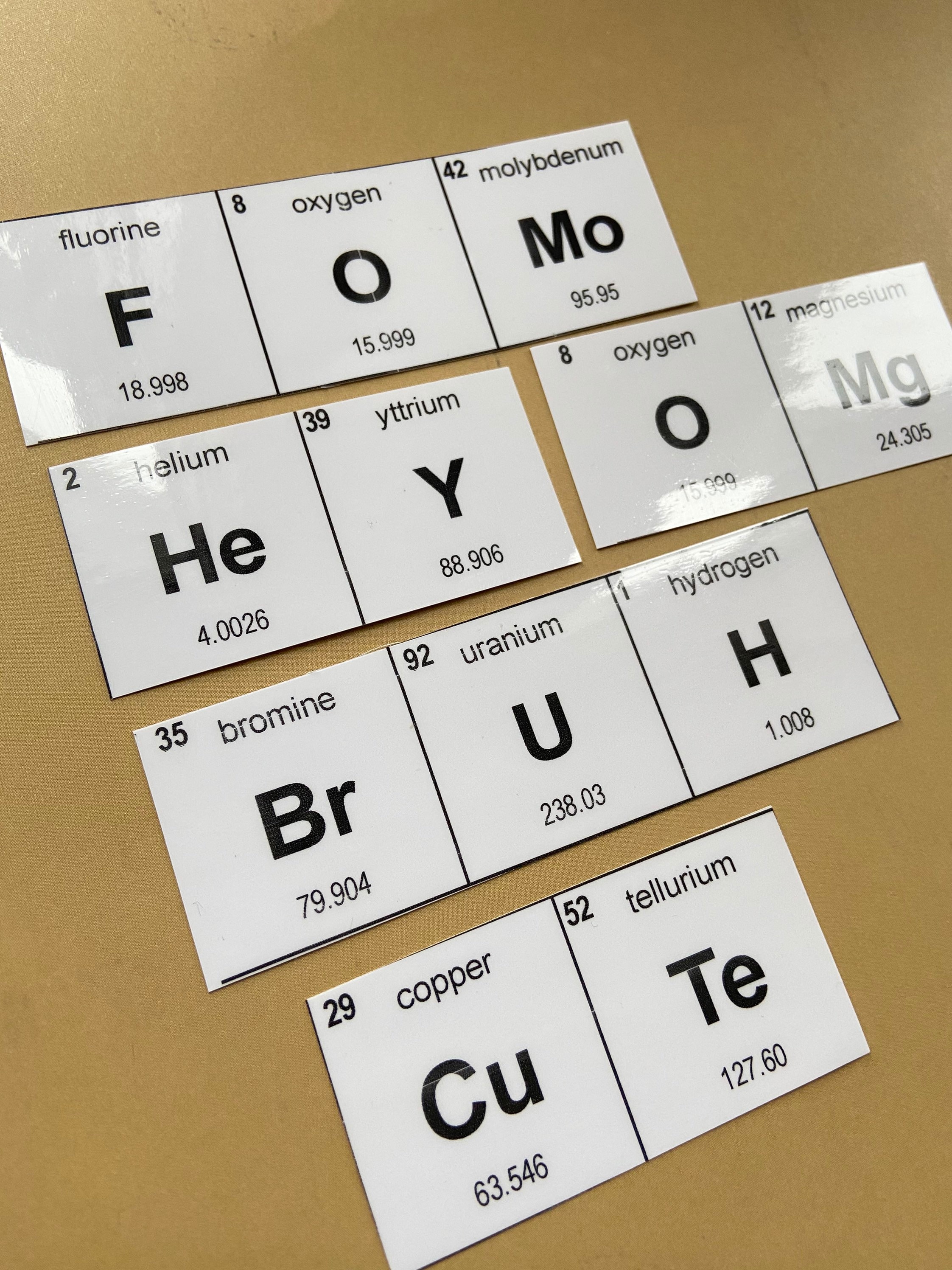 Periodic Table Sticker Pack Nerdy Stickers Science Sticker | Etsy