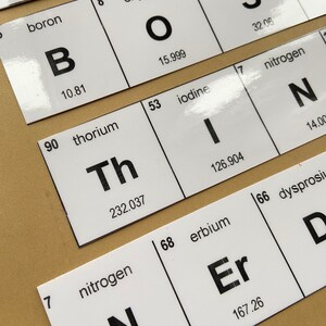 Periodic Table Sticker Pack | Nerdy Stickers | Science Sticker ...