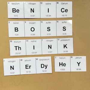 Periodic Table Sticker Pack | Nerdy Stickers | Science Sticker ...