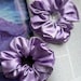 Scrunchie Hair Tie Lilac Satin Scrunchies Large Satin Scrunchies Purple ...