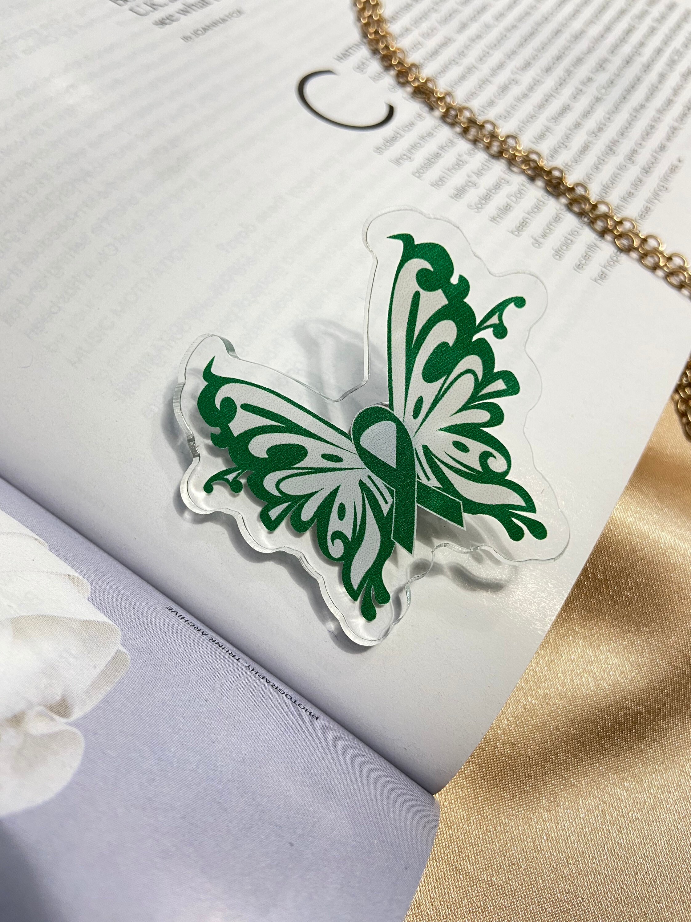 Cerebral Palsy Awareness Pin CP Butterfly Acrylic Ribbon - Etsy UK