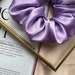 Scrunchie Hair Tie Lilac Satin Scrunchies Large Satin Scrunchies Purple ...