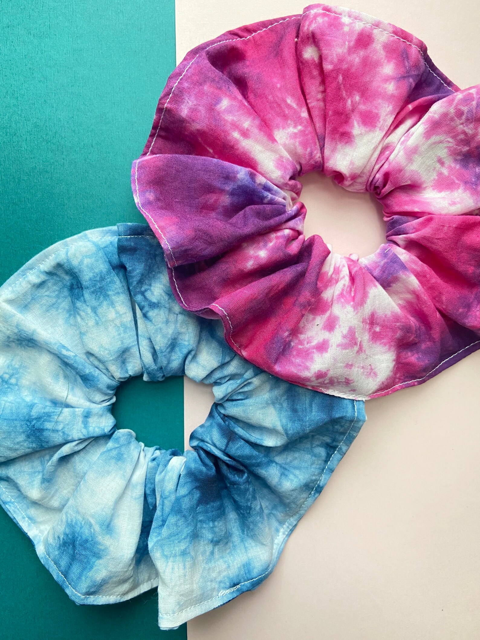 TIE DYE Cotton Scrunchies Abstract Scrunchies Cute Hair - Etsy