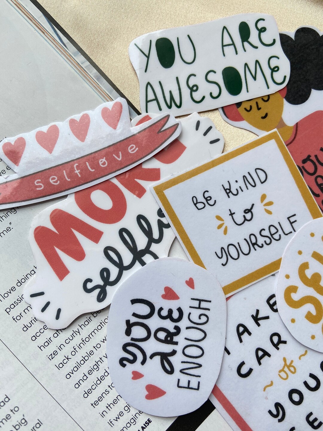 Mental Health Collection Self Care Sticker Bundle Mental Health ...