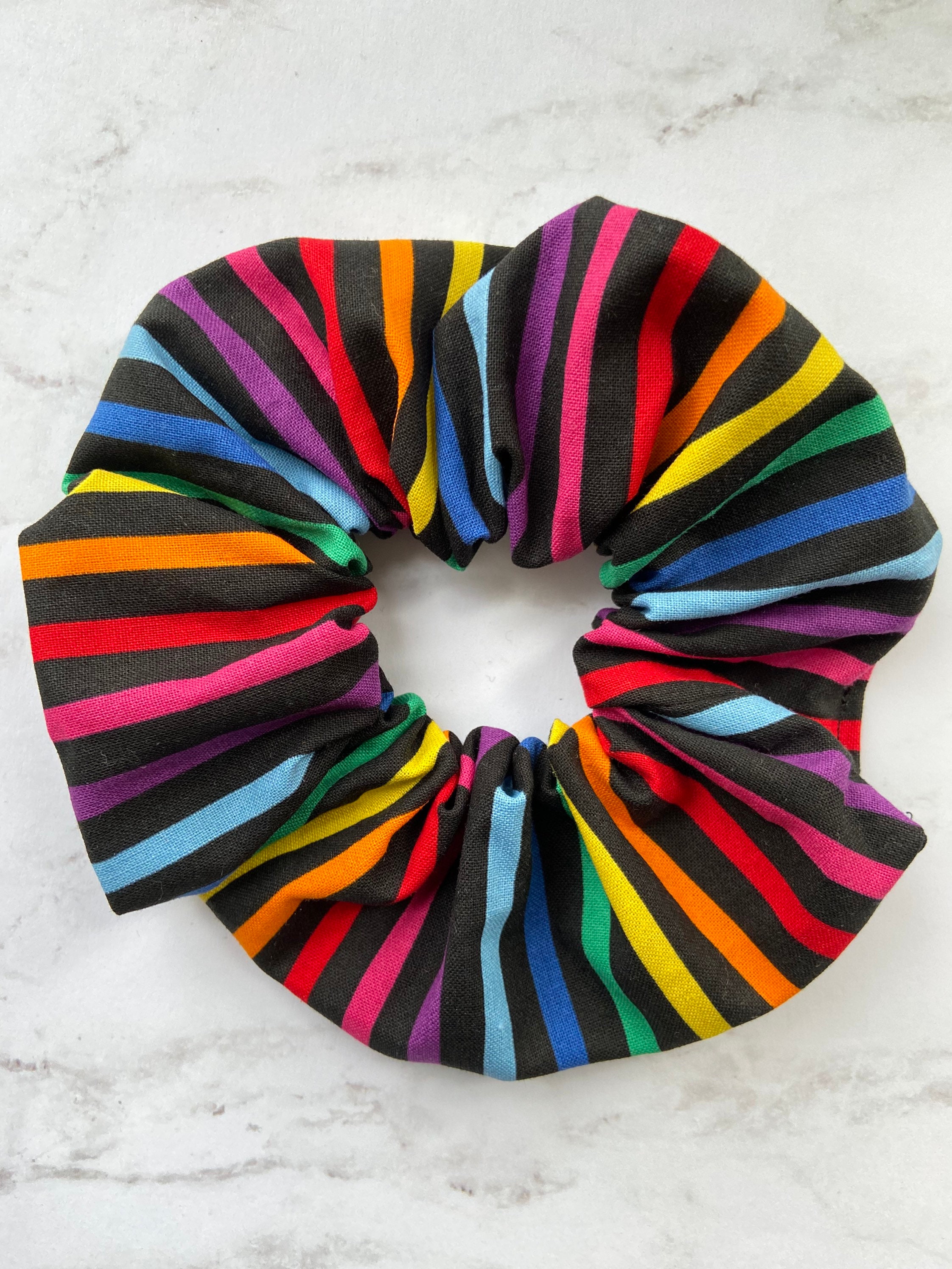 Cotton Scrunchies Rainbow Scrunchies Cute Hair Tie Rainbow - Etsy UK