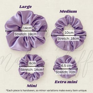 Large Blue Satin Scrunchie, Silky Satin Scrunchie, Bridesmaid Proposal ...