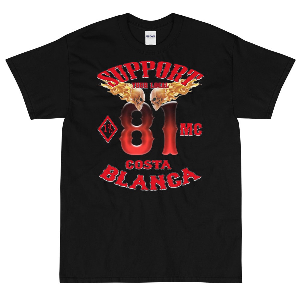 Clothing, Shoes & Accessories New Hells Angels Support 81 Big Red ...